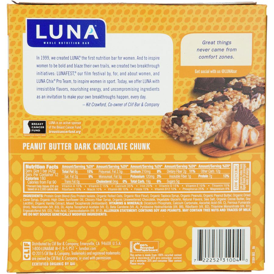 Clifbar Luna Bar 5g Sugar - 12-Pack | Backcountry.com