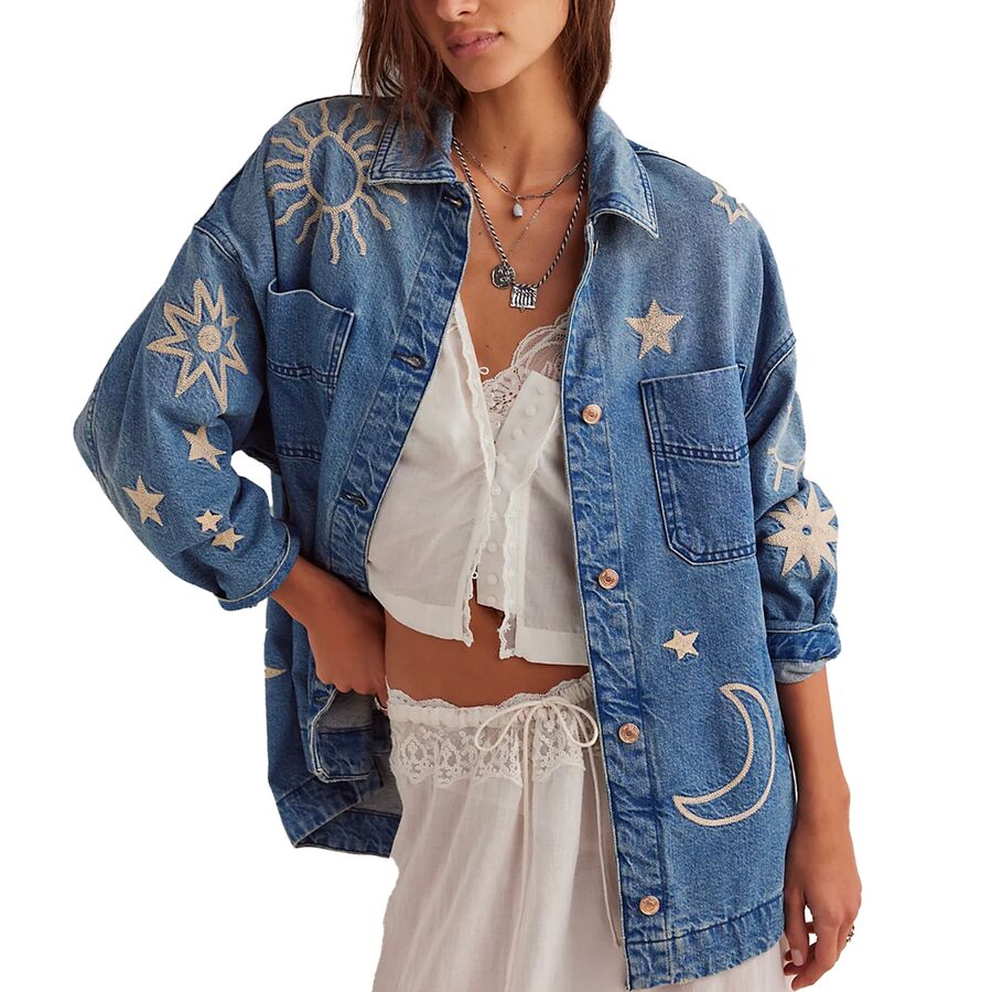 Free People Madison City Embroidered Jacket - Women's - Clothing