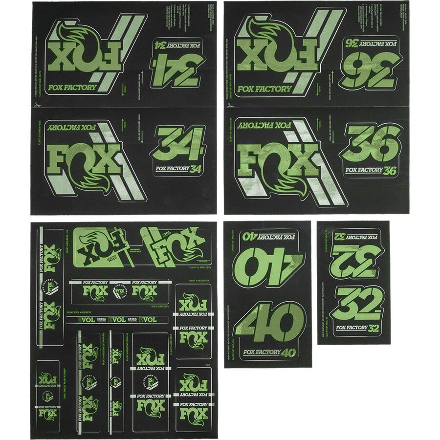 FOX Racing Shox Heritage Fork and Shock Decal Kit | Backcountry.com