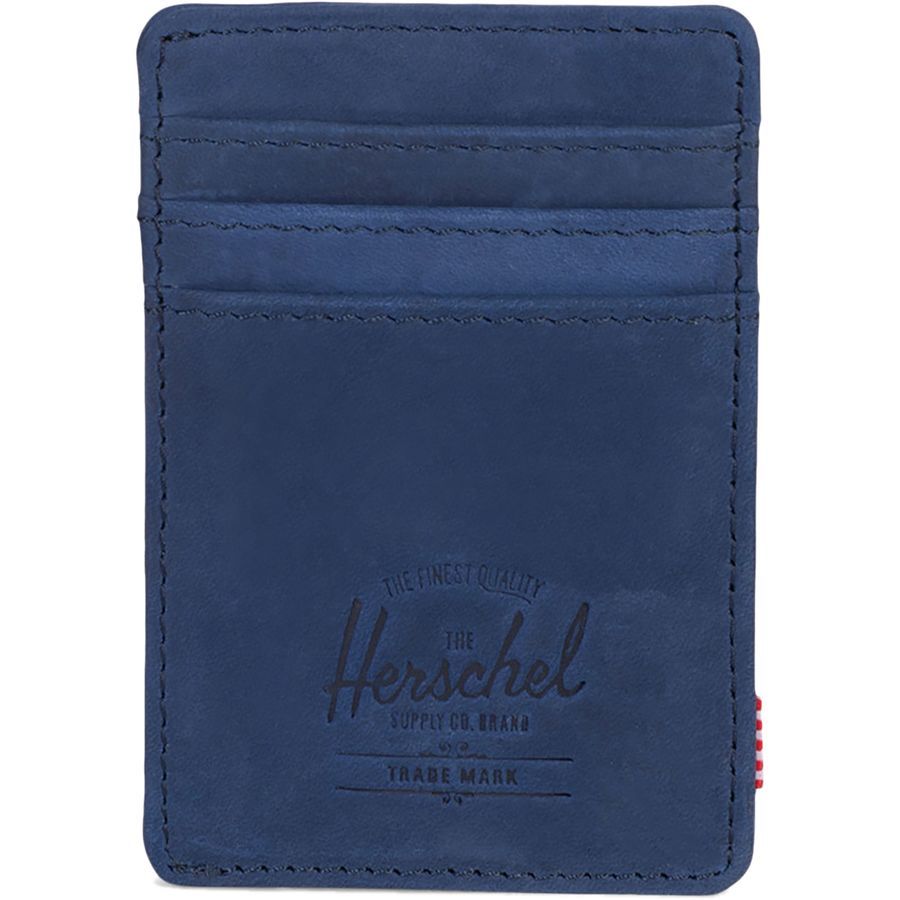 Herschel Supply Raven RFID Leather Card Holder Wallet - Men's ...