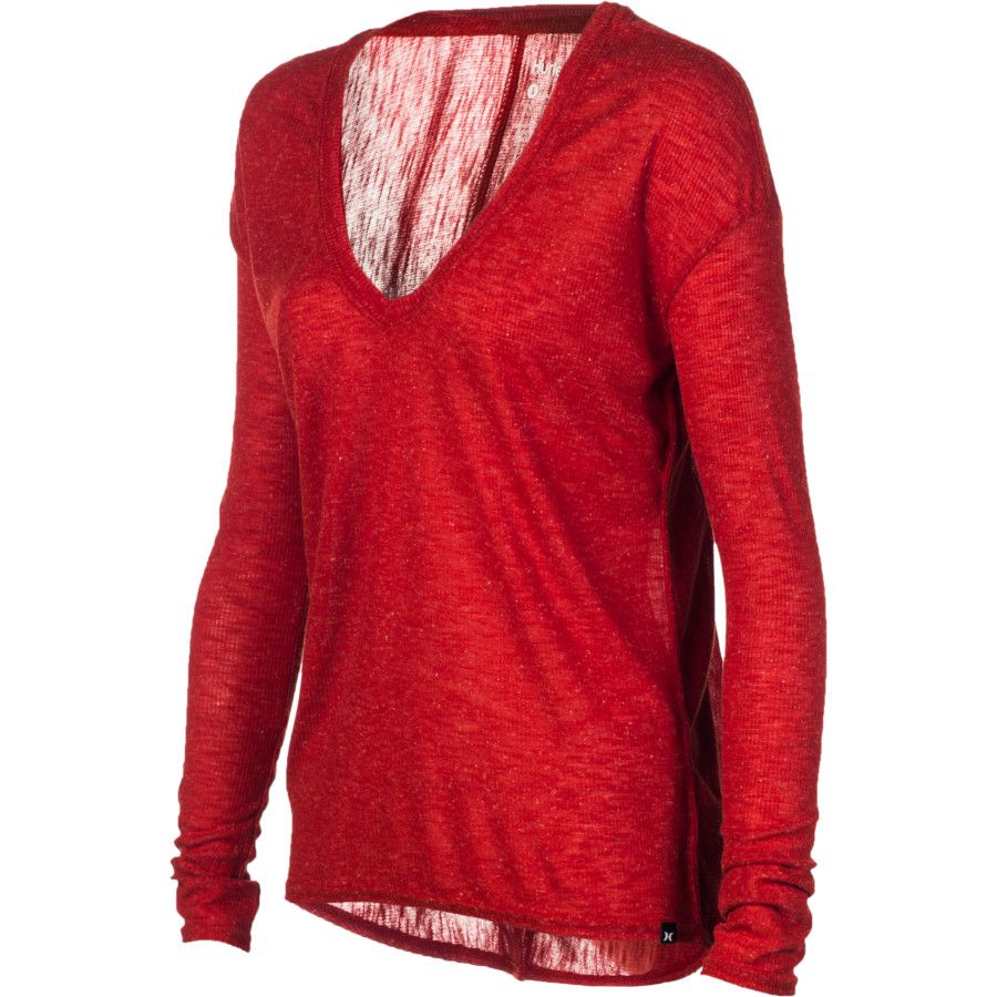 Hurley Solid Drapy Rib Shirt - Long-Sleeve - Women's - Clothing