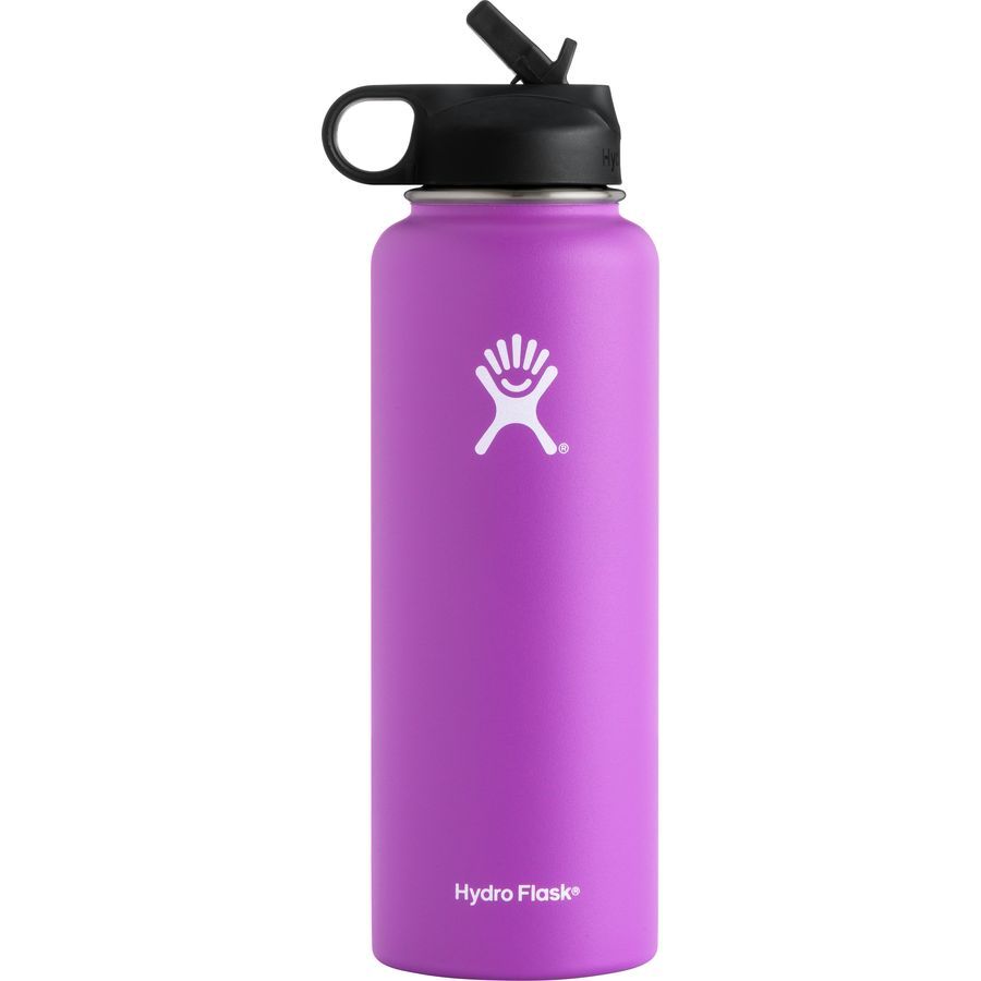 Hydro Flask 40oz Wide Mouth Water Bottle with Straw Lid | Backcountry.com