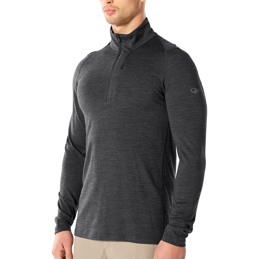 Icebreaker Spring Ridge Long-Sleeve Half-Zip Top - Men's | Backcountry.com