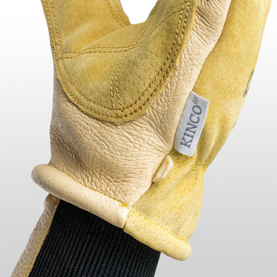 Kinco Lined Premium Grain & Suede Pigskin Ski Glove + Omni-Cuff ...