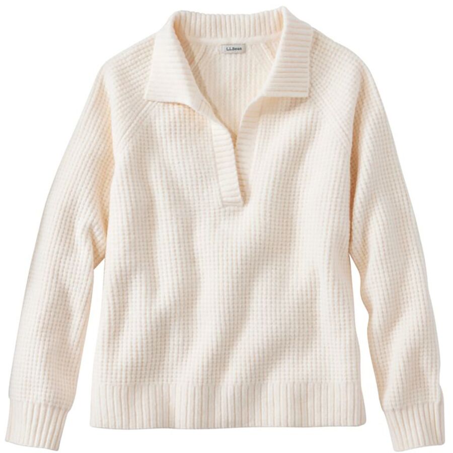 L.L.Bean SuperSoft Waffle Polo - Women's - Clothing