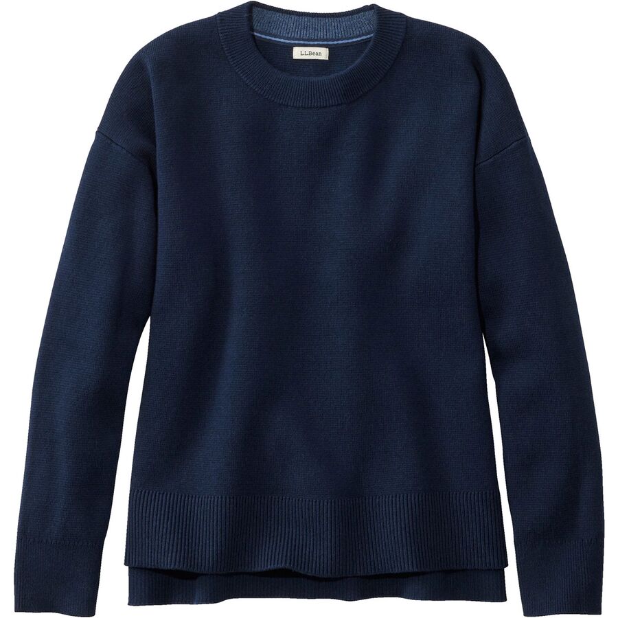 L.L.Bean Wicked Soft Cotton Cashmere Crew Neck Sweater - Women's - Clothing