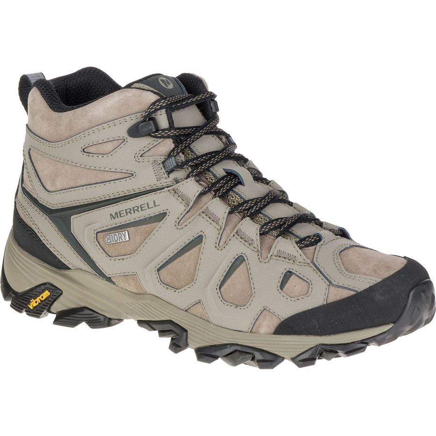 Merrell Moab FST Leather Mid Waterproof Hiking Boot - Men's ...