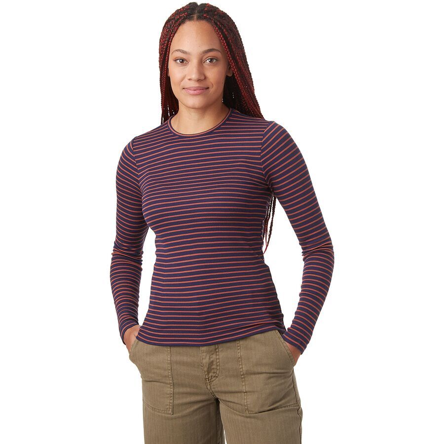 Marine Layer Rib Stripe Crew Top - Women's - Clothing