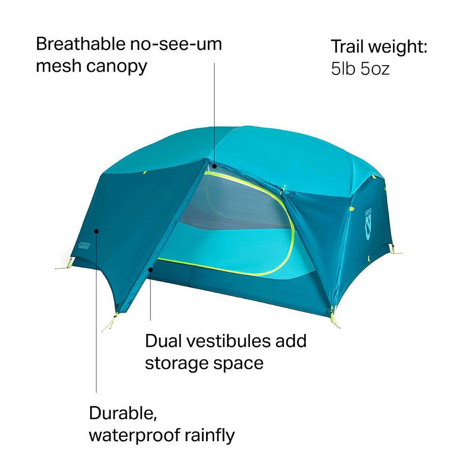 NEMO Equipment Inc. Aurora 3P Tent: 3-Person 3-Season | Backcountry.com
