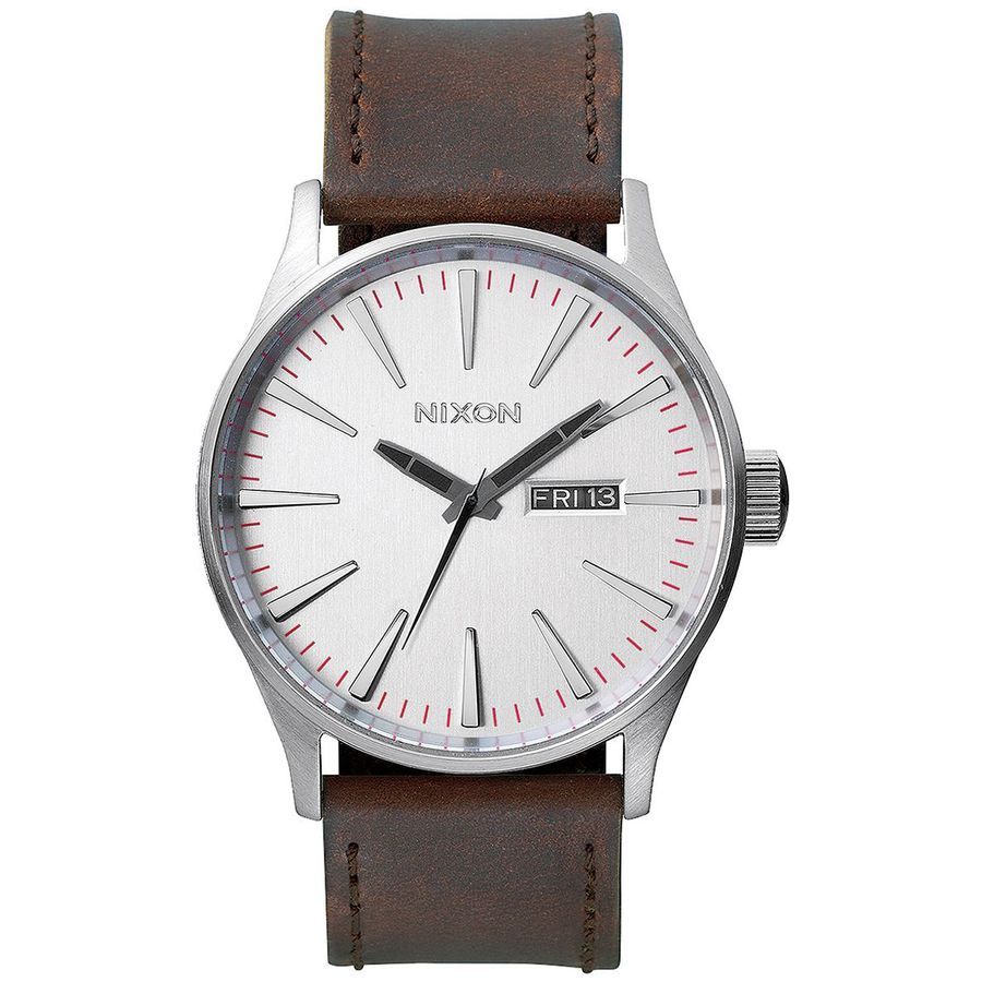Nixon Sentry Leather Watch - Men's | Backcountry.com