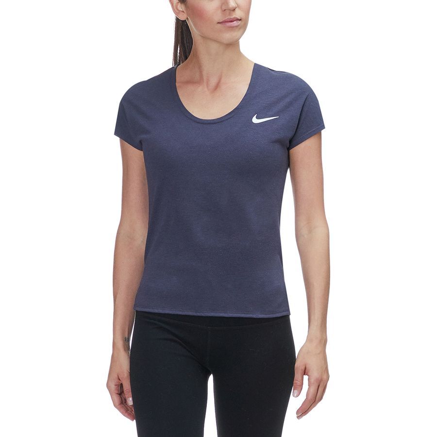 Nike Miler Short-Sleeve Standard-Fit LX Top - Women's - Clothing