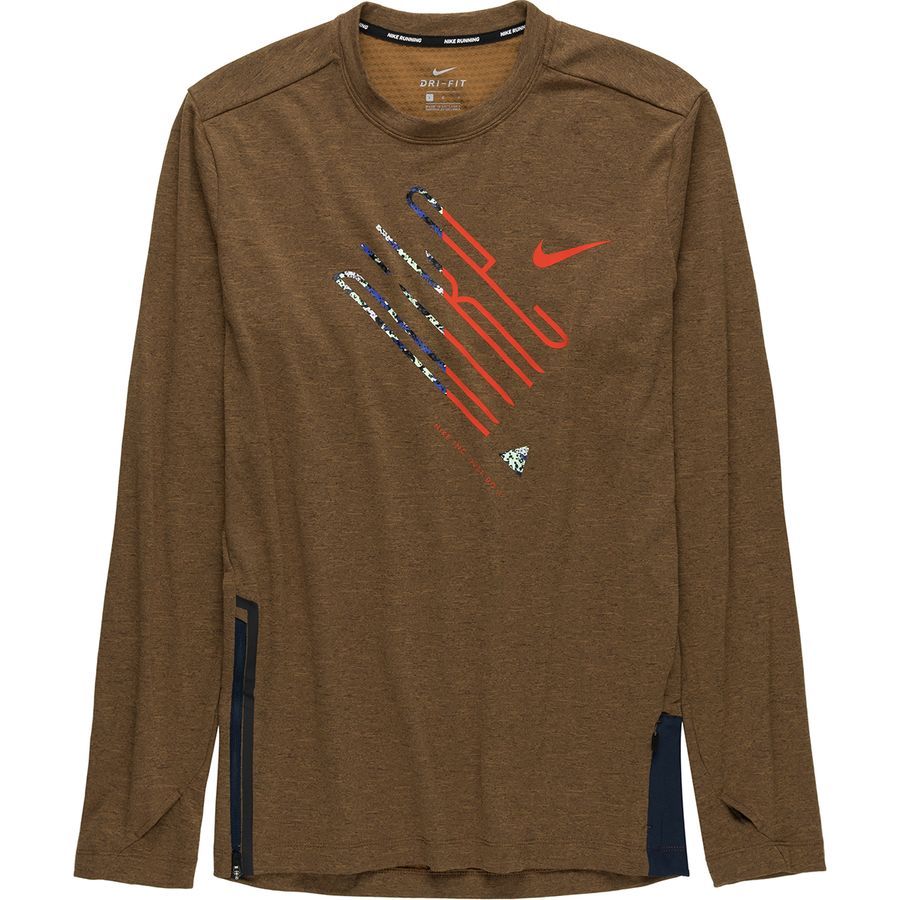 Nike Sphere Element Crew Wild Long-Sleeve Running Shirt - Men's - Clothing