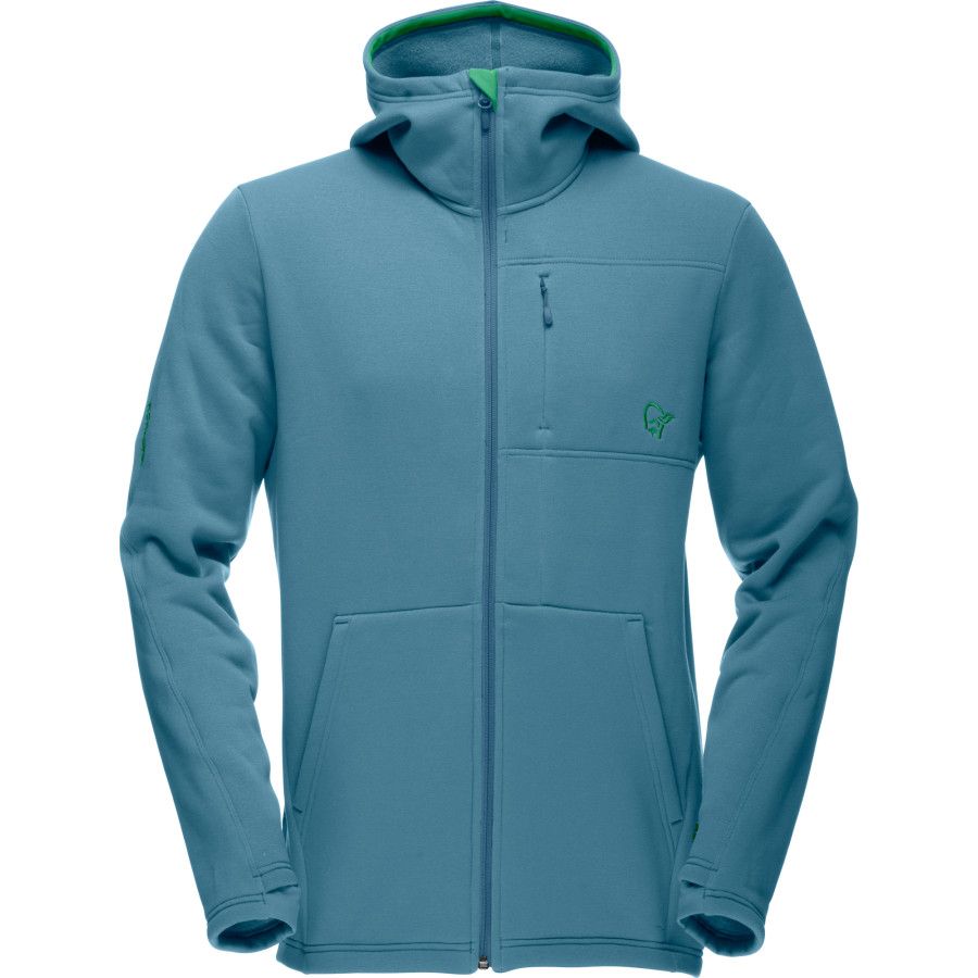 Norrona Narvik Warm2 Stretch Zip Hooded Fleece Jacket - Men's - Clothing