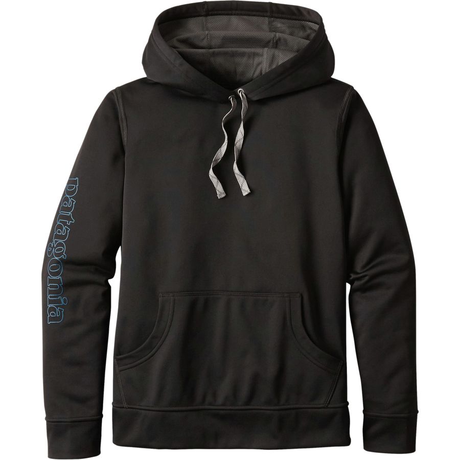 Patagonia Outline Text Logo Polycycle Hoodie - Women's - Clothing