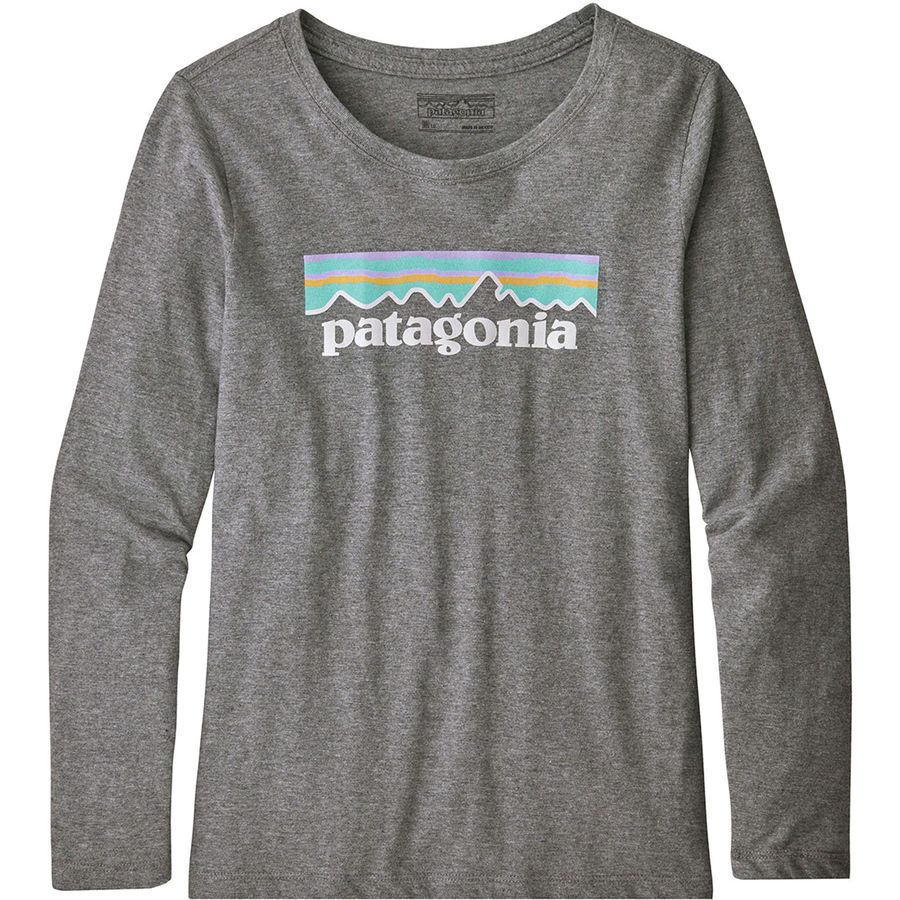 Patagonia Graphic Organic Long-Sleeve T-Shirt - Girls' | Backcountry.com
