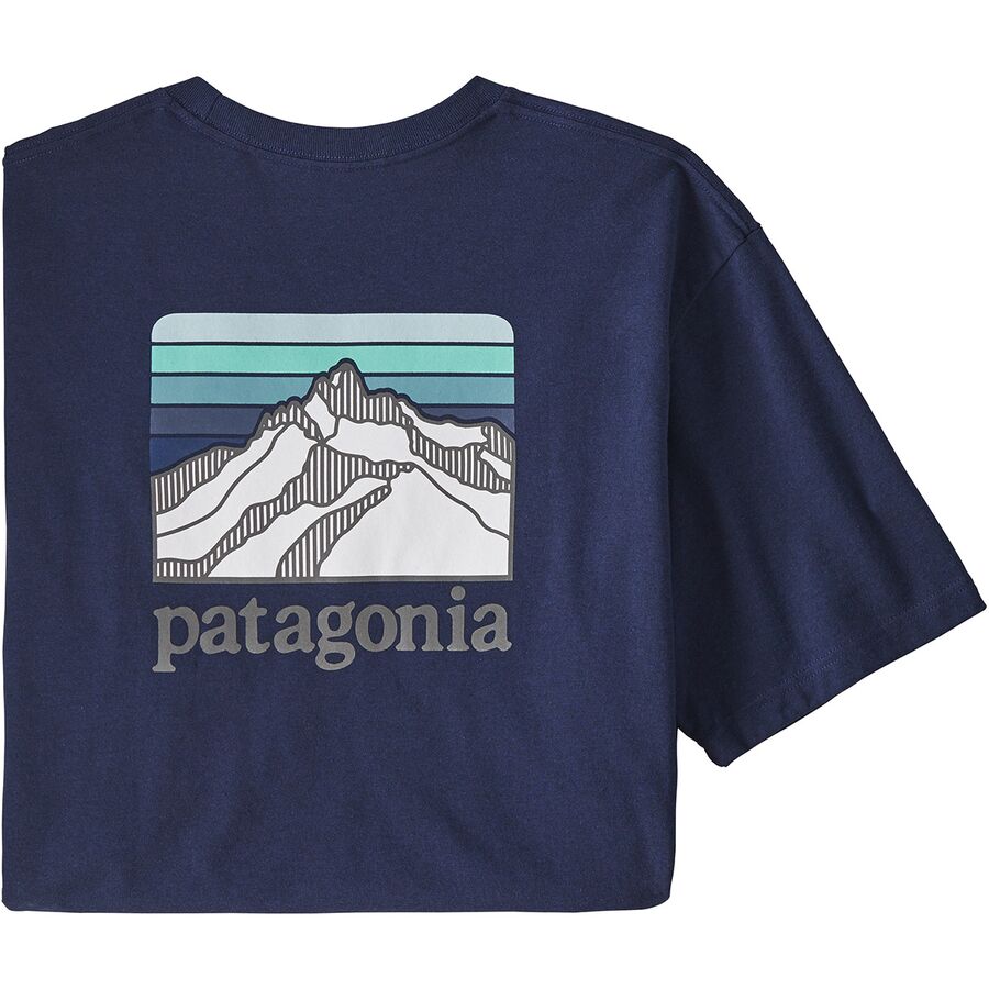 Patagonia Line Logo Ridge Pocket Responsibili-T-Shirt - Men's ...