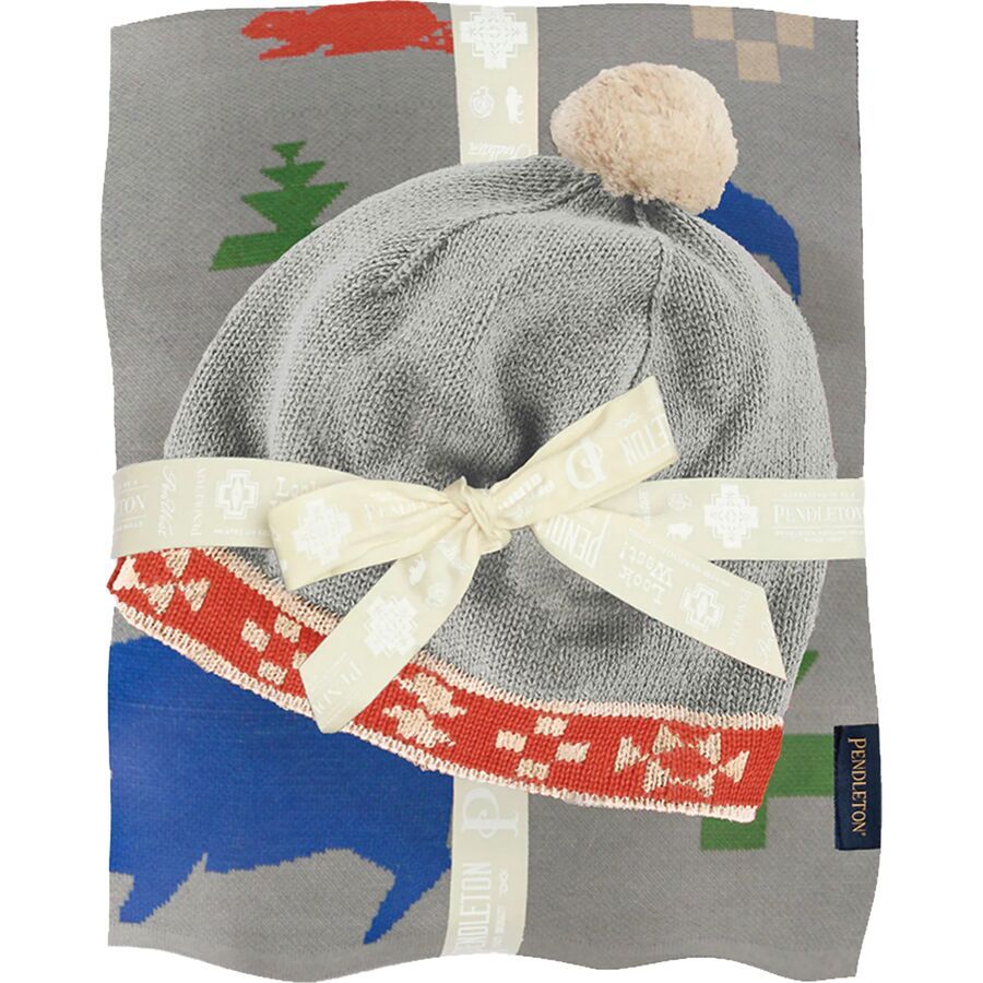 Pendleton Knit Baby Blanket + Beanie - Infants' - Accessories