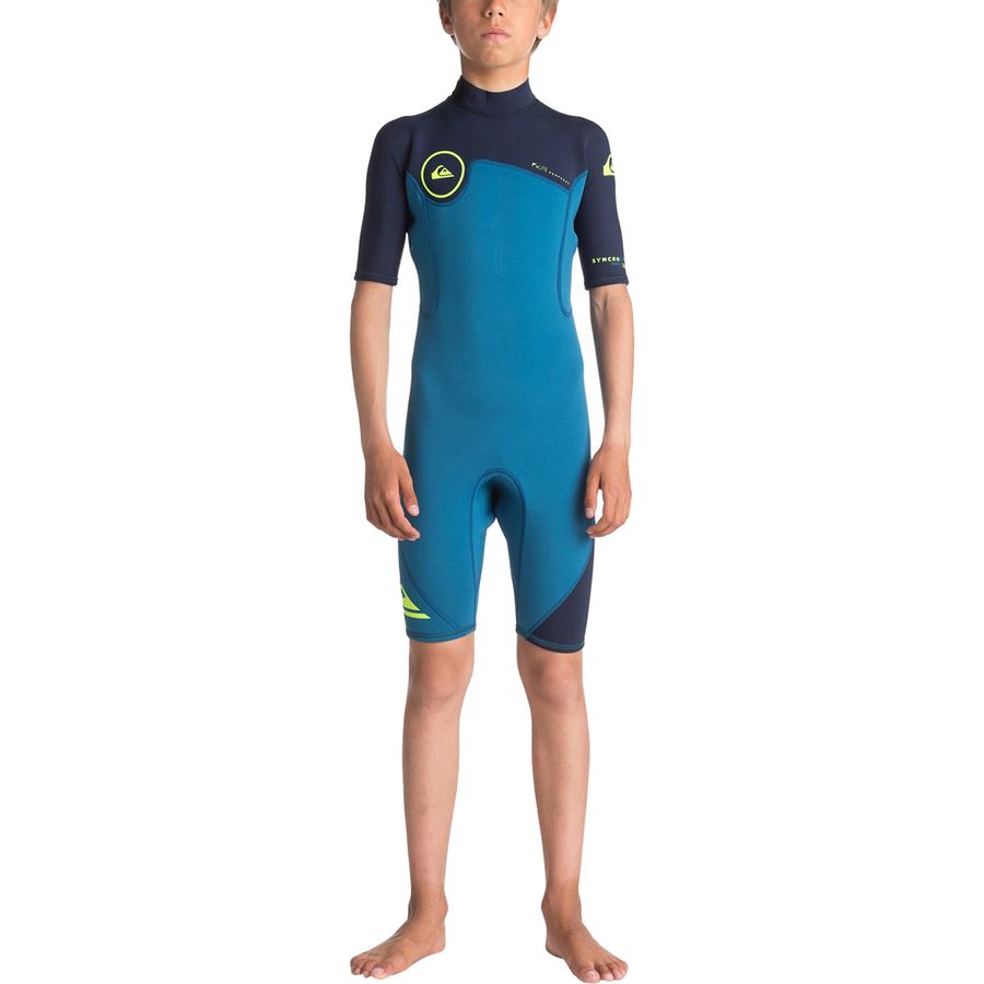 Quiksilver 2/2 Syncro Back Zip Spring FLT Wetsuit - Boys' | Backcountry.com