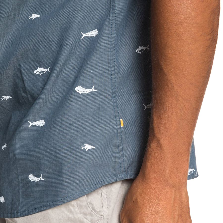 Quiksilver Waterman Spun Reel Short-Sleeve Shirt - Men's | Backcountry.com