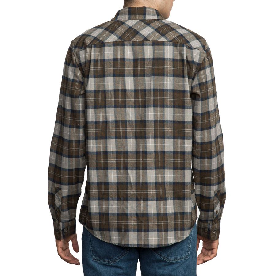 RVCA Bone Long-Sleeve Flannel Shirt - Men's | Backcountry.com