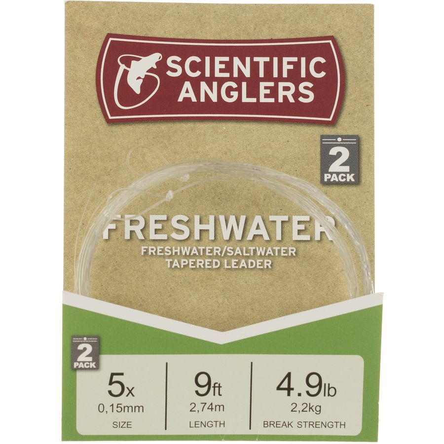 Scientific Anglers Freshwater Nylon Tapered Leader - 2-Pack - Fishing