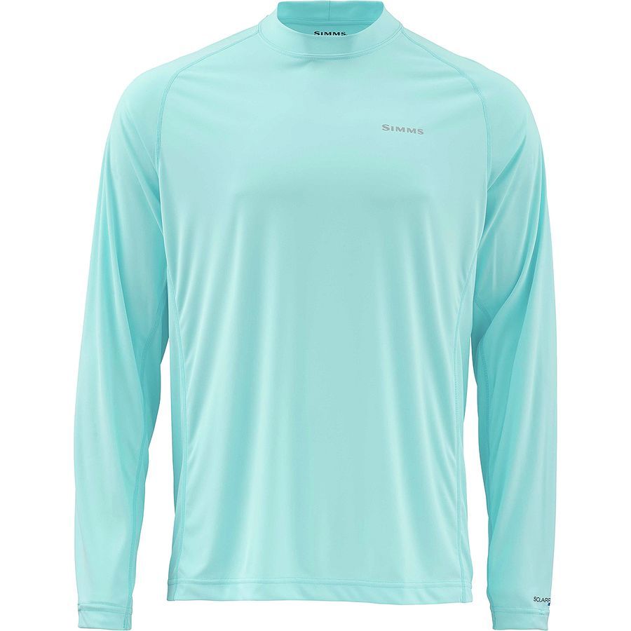 Simms SolarFlex Solid Long-Sleeve Crew Shirt - Men's | Backcountry.com