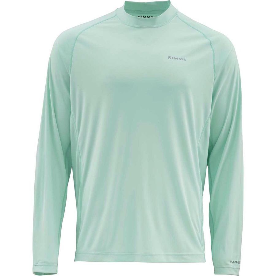Simms SolarFlex Solid Long-Sleeve Crew Shirt - Men's | Backcountry.com