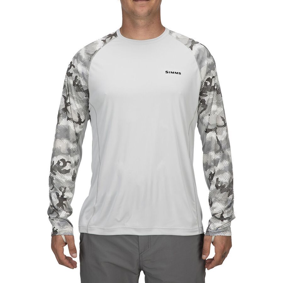 Simms SolarFlex Long-Sleeve Crewneck Print Shirt - Men's | Backcountry.com
