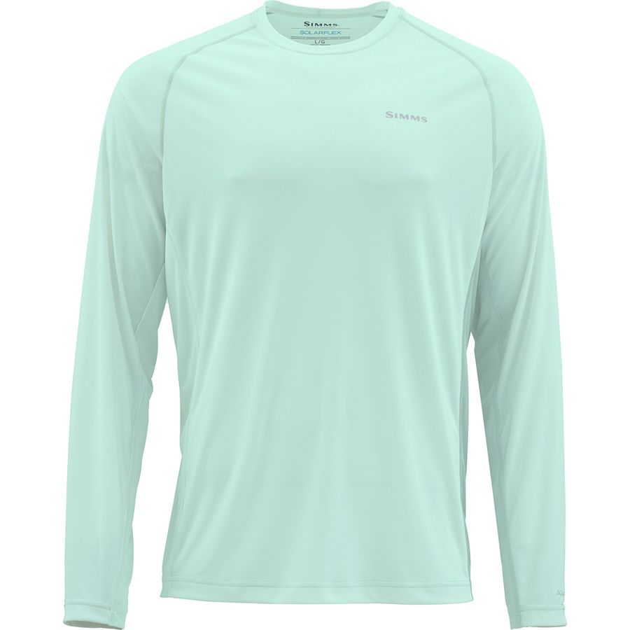 Simms SolarFlex Solid Long-Sleeve Crewneck Shirt - Men's | Backcountry.com