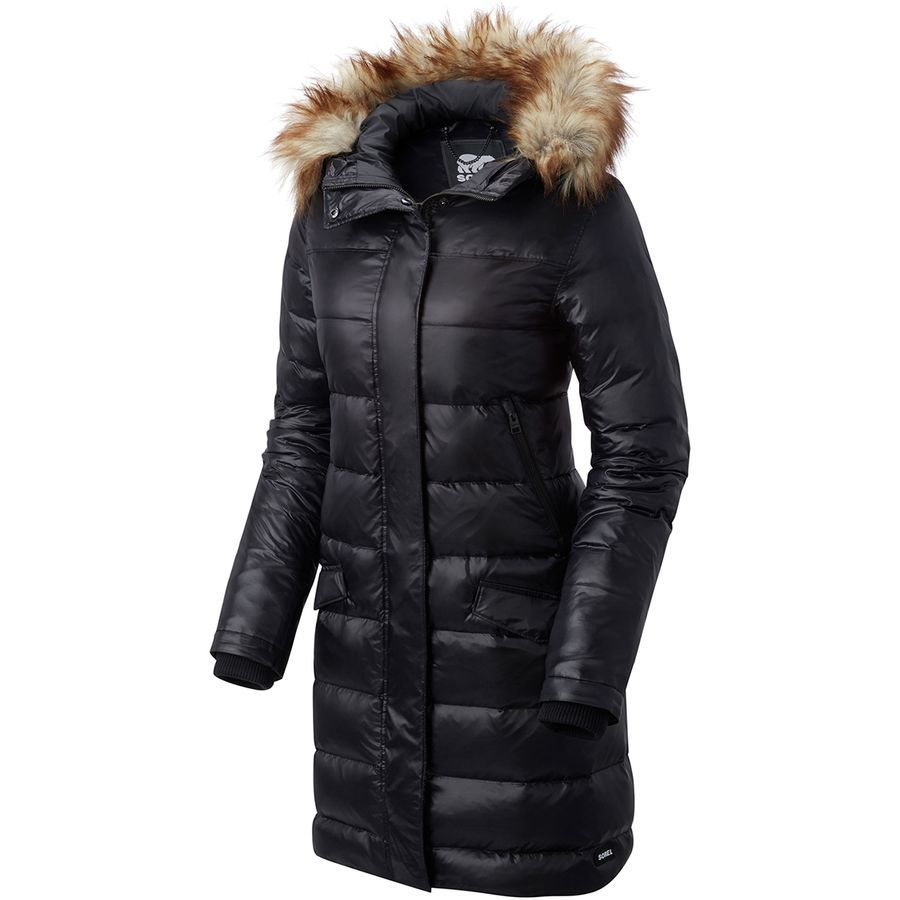SOREL Tivoli Long Hooded Down Jacket - Nylon Shell - Women's - Clothing