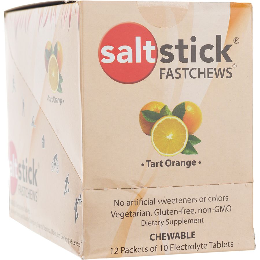 SaltStick Fastchews Chewable Electrolyte Tablets - Box of 12 Packets ...
