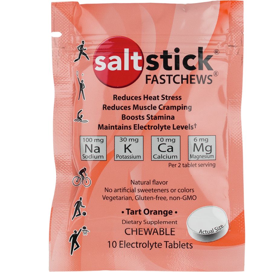 SaltStick Fastchews Chewable Electrolyte Tablets - Box of 12 Packets ...