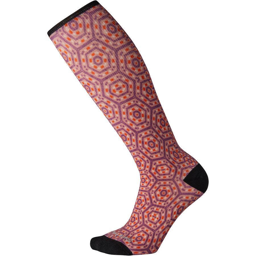 Smartwool Compression Hexa-Jet Print Over The Calf Sock - Women's ...