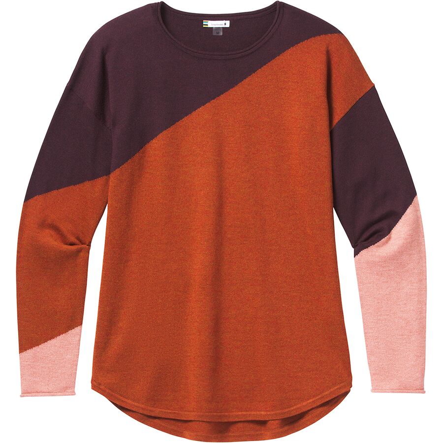Smartwool Shadow Pine Colorblock Sweater - Women's | Backcountry.com