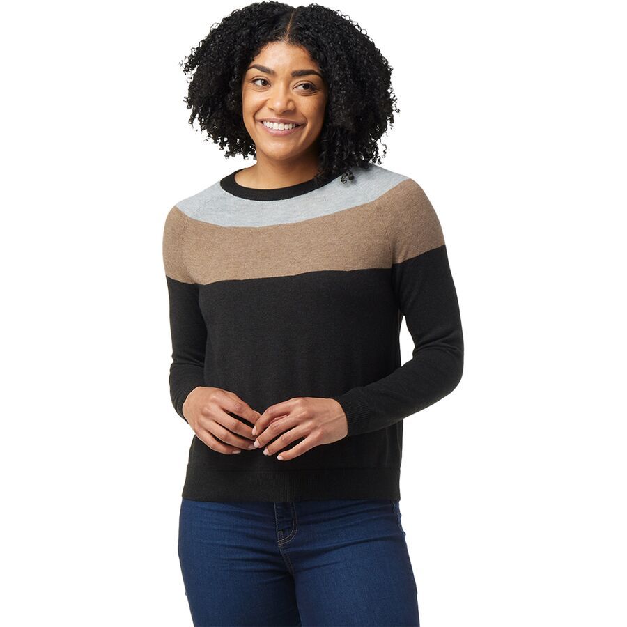 Smartwool Edgewood Colorblock Crew Sweater - Women's - Clothing