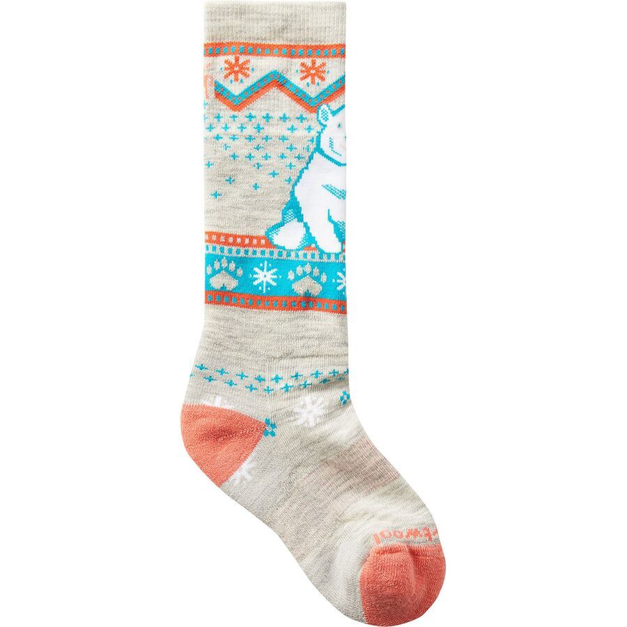 Smartwool Wintersport Full Cushion Polar Bear Pattern OTC Sock - Kids ...
