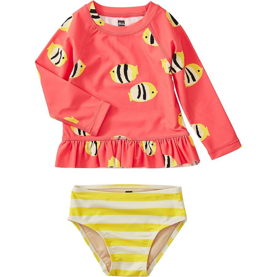 Tea Collection Ruffle Rash Guard Set - Toddler Girls' - Kids