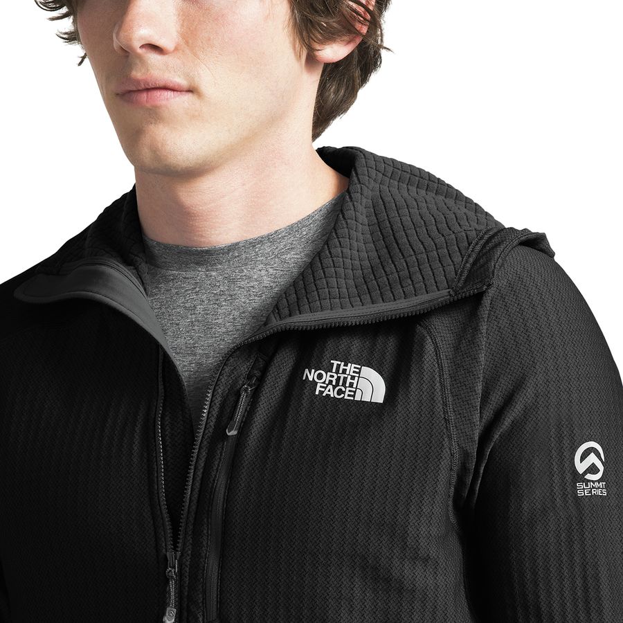 The North Face Summit L2 FuseForm Grid Fleece Hooded 1/2-Zip Jacket ...