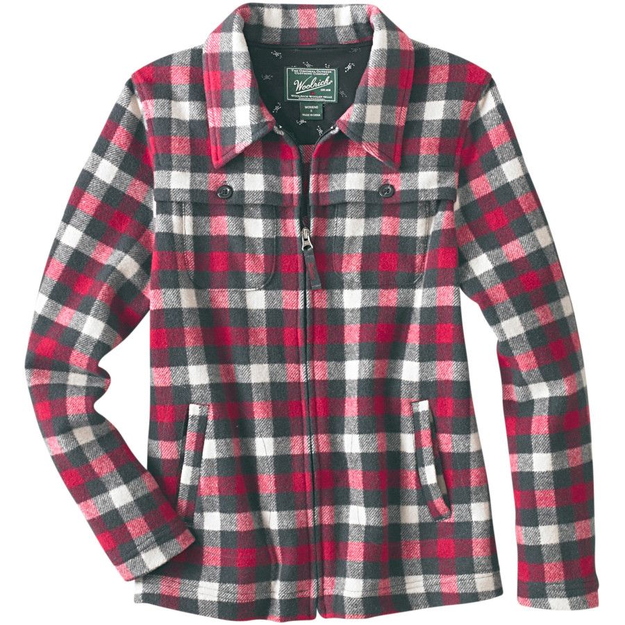 Woolrich Stag Plaid Wool Shirt Jacket - Long-Sleeve - Women's - Clothing