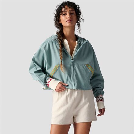 Backcountry Cropped Full Zip Hooded Jacket - Women's - Clothing
