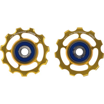 CeramicSpeed 11 Speed Aluminum Pulley Wheels - Limited Edition Gold - Bike