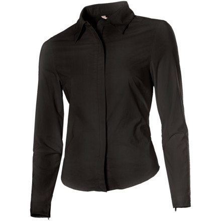 Contourwear Sun Protective Zip-Up Blouse Long-Sleeve - Women's - Clothing