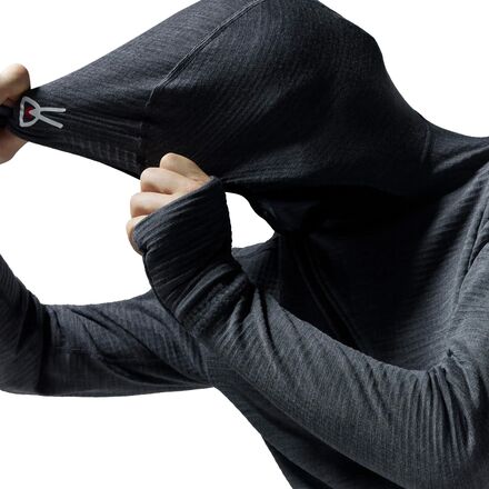 District Vision Hooded Merino Grid Fleece - Men's - Clothing