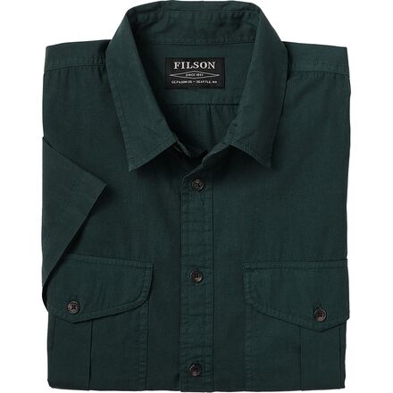 Filson Washed Short-Sleeve Feather Cloth Shirt - Men's - Clothing
