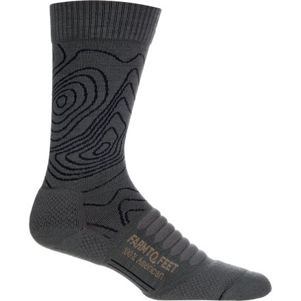 Farm To Feet Elkin Valley Topography Crew Sock - Men's - Accessories