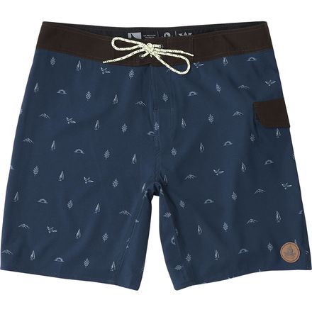 Hippy Tree Motif Trunk Board Short - Men's - Clothing