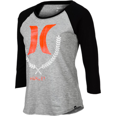 Hurley Switchbone Perfect Raglan T-Shirt - Long-Sleeve - Women's - Clothing
