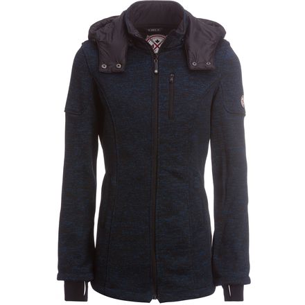 HFX Water Repellent Bonded Fleece Sweater Jacket - Women's | Steep & Cheap