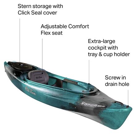 Old Town Vapor 10XT Kayak - Paddle