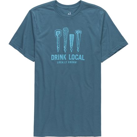 Locally Grown Drink Local Beer Taps T-Shirt - Men's | Backcountry.com
